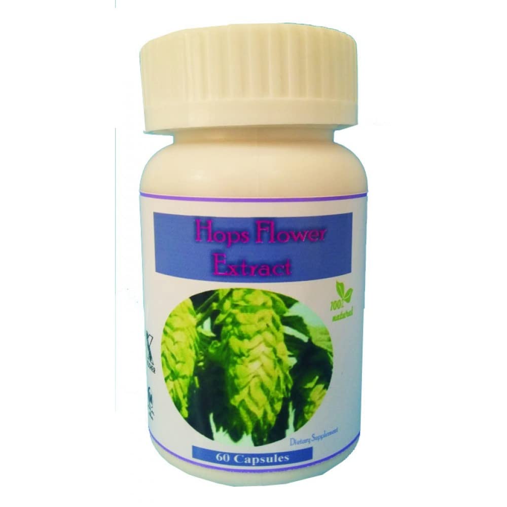 Buy Hops Flower Extract Capsule - 60 Capsules (Get One Bottle 50ml Hops ...