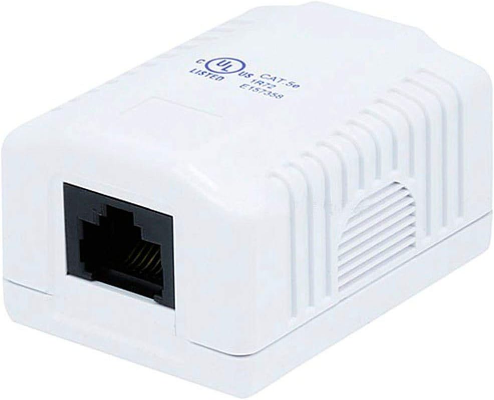 1 Port Cat5e Rj45 Surface Mount Box Ul Listed Dual | Desertcart INDIA