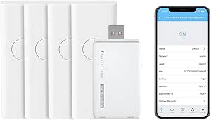 Amazon.com: THIRDREALITY Smart Switch 4 Pack with Zigbee Hub - 4 Smart Switch and 1 Hub,Toggle ...