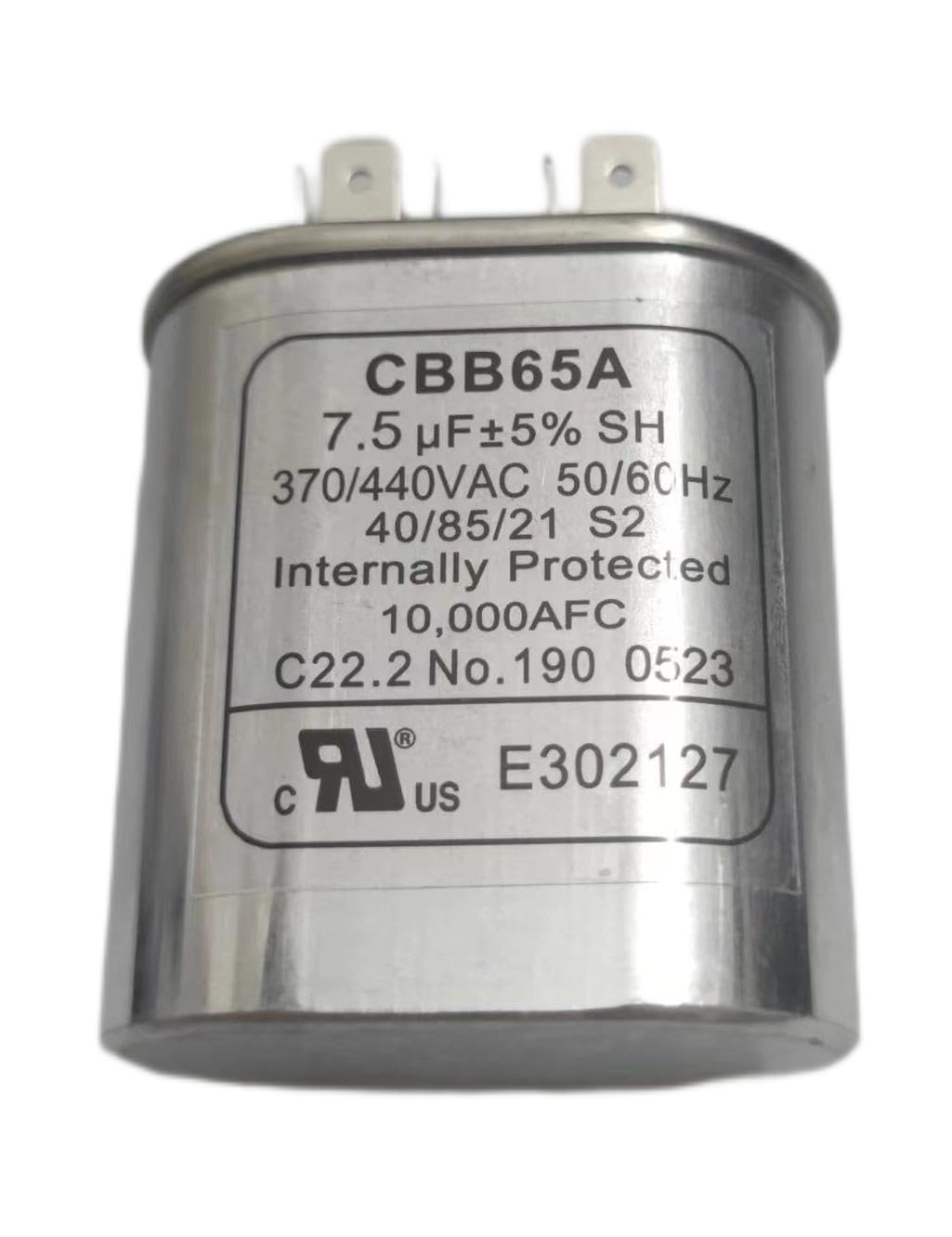 Amazon.com: CBB65 Condensador de funcionamiento para CA 7.5 uf 7.5 MFD 370 voltios, funciona ...