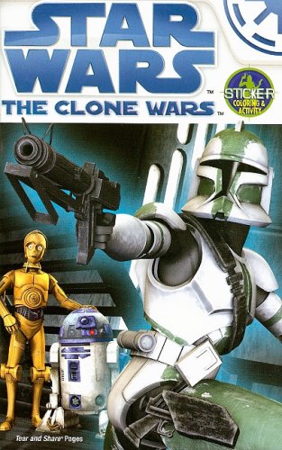 The Clone Wars Activity Book to Color With Stickers (Star Wars ...