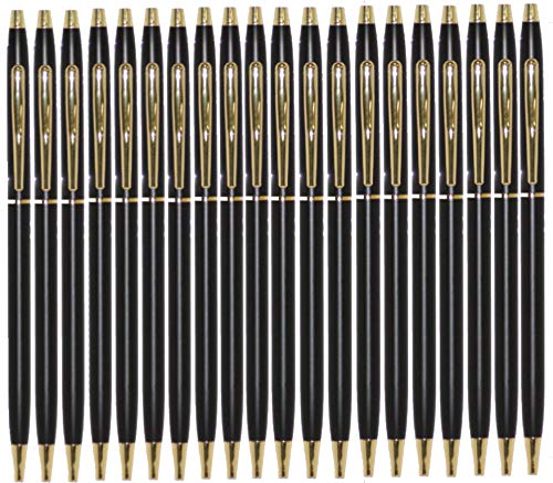 (20) Black and Gold Uniform Pens Police Department Pack for 10 Officers ...