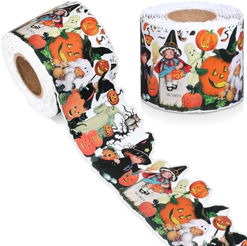 Amazon.com : Whaline 69Ft Halloween Bulletin Board Borders 5 Design ...