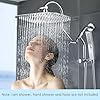 G-Promise All Metal Shower Diverter with Low Handheld Holder and 13 ...