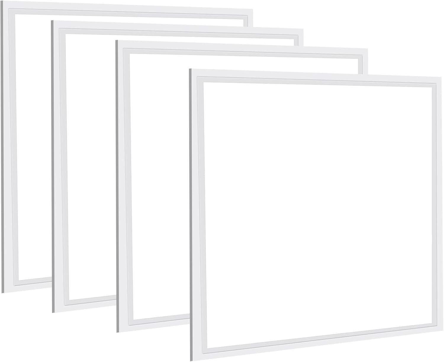 4 Pack of 2X2 ft LED Troffer Panel Light,45W with 5800 lumens,5000K ...