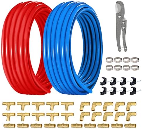Amazon.com: SUNGATOR 1/2'' Pex-B Pipe, 1/2'' Blue and Red Tubing (100 ...