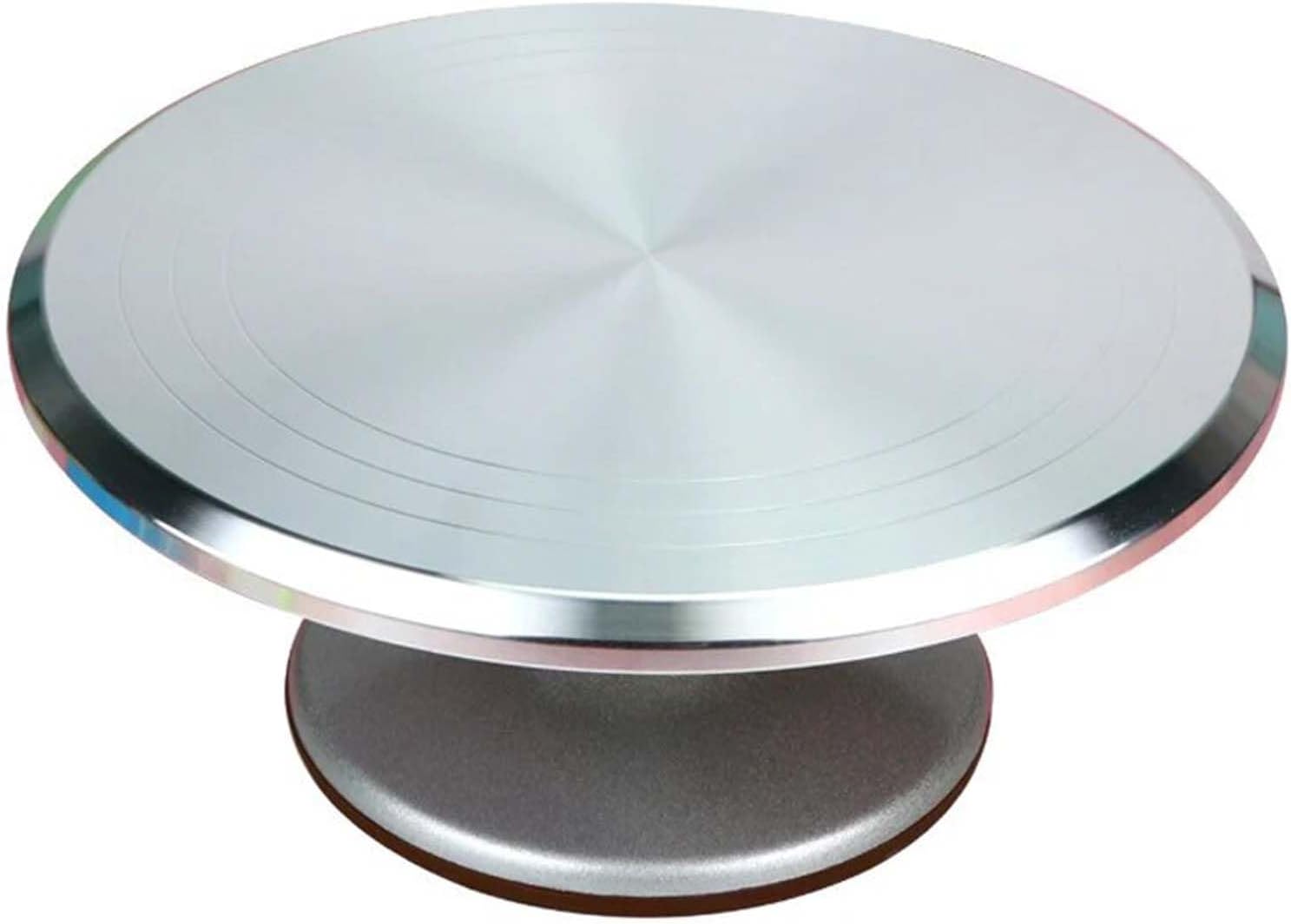 Amazon.com | 12 Inch Aluminium Alloy Revolving Cake Stand, Rotating ...