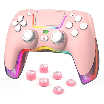Amazon.com: RALAN PINK Wireless Controller Compatible with Playstation ...