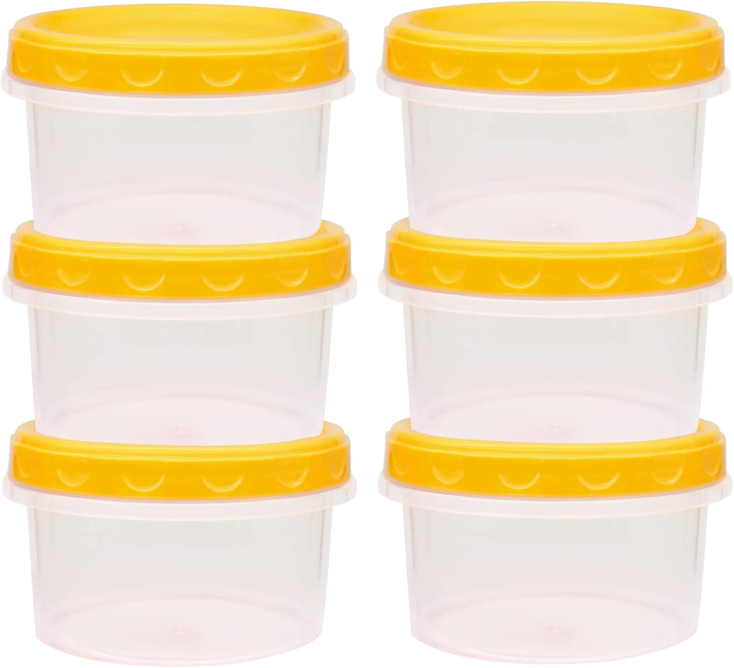 Amazon.com: Clear Bottom With Top Screw on Lids, Food Storage Freezer ...