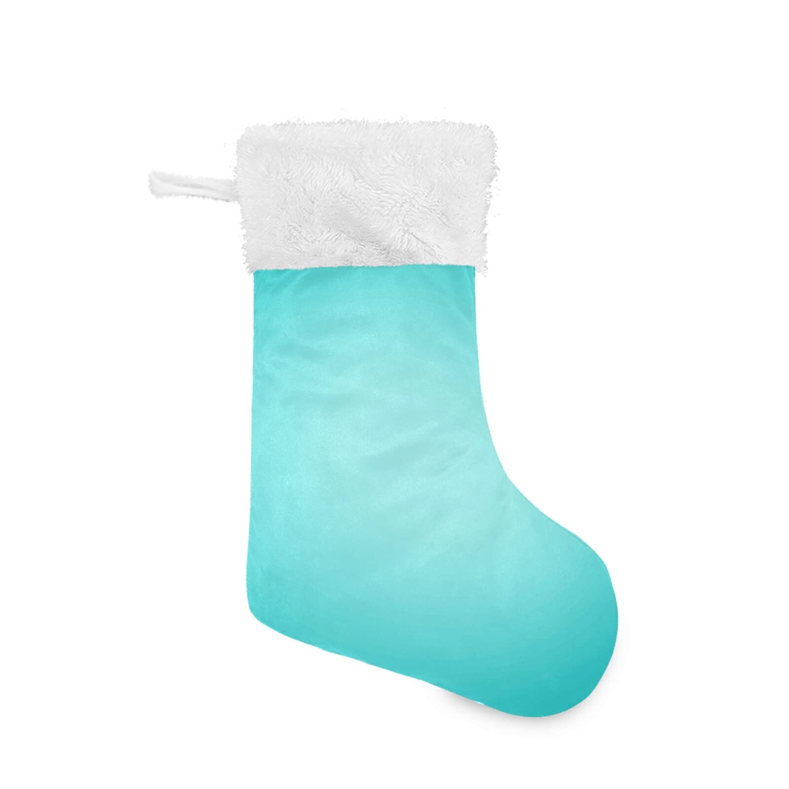 Amazon.com: xigua 1 Pack Christmas Stocking, Light Blue Solid Color ...