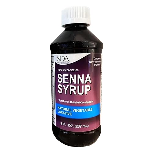 SDA Laboratories Senna Lax Syrup with Sennosides 8.8mg - Natural ...