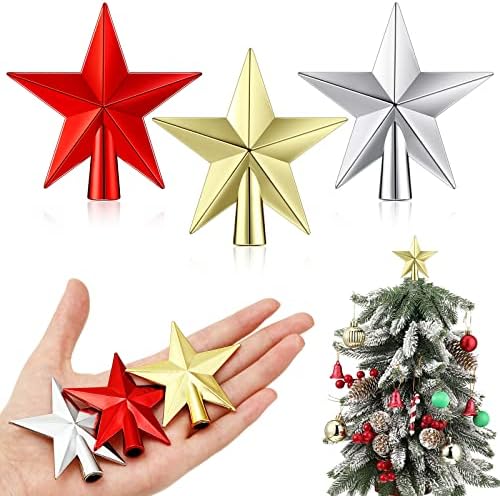Amazon.com: KINGYEE Miniature Ornaments and Tree Topper Christmas Mini ...