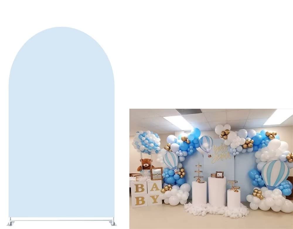 Amazon.com : ittsmnt Arched Backdrop 4X7ft Light Blue Arch Wall Covers ...