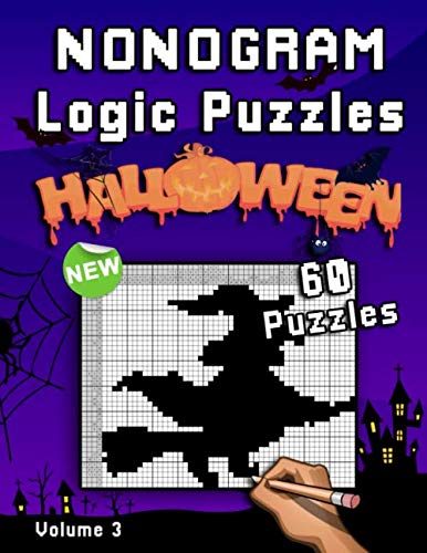 Halloween Nonogram Logic Puzzles |: Challenging Hanjie puzzle ...
