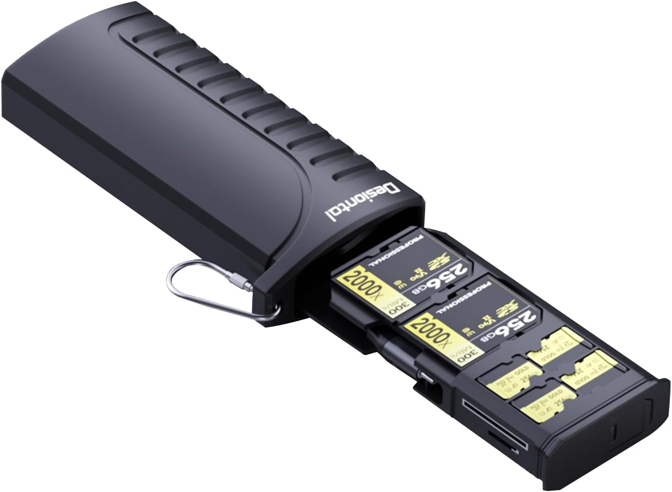 Amazon.com: 2 in 1 Micro SD Card Reader Case TF Card Holder Carrying ...