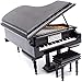 Amazon.com: SHTWX Piano Music Box with Bench and Black Case Musical ...