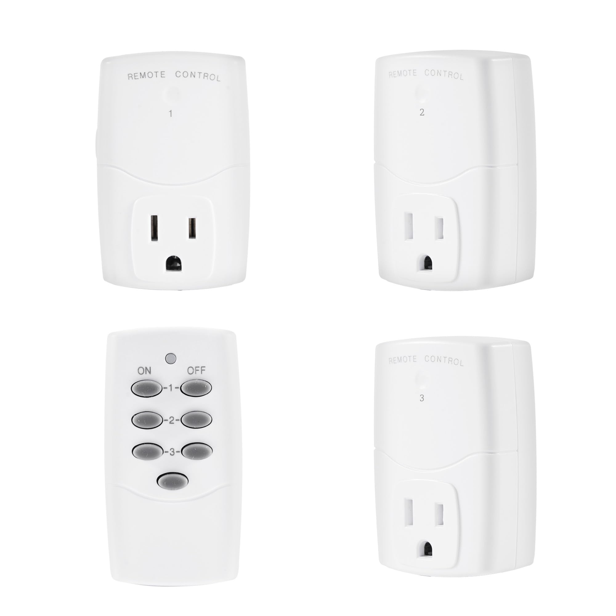 PUGPUN Wireless Remote Control Outlet Switch, Wireless Light Switch for ...