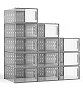 Amazon.com: Pinkpum Shoe Storage Boxes, Shoe Organizer for Closet Clear ...