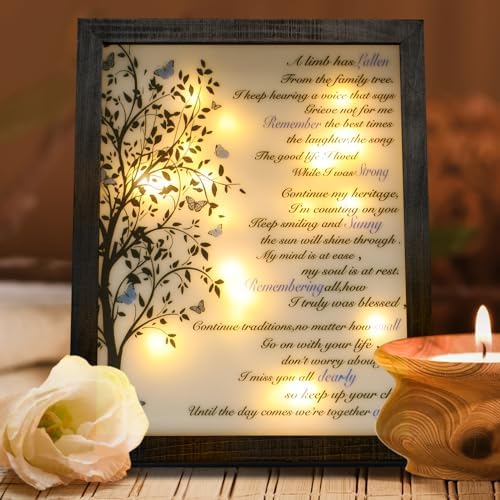 Amazon.com - NOIENSI - Memorial Gifts - LED Shadow Box - Sympathy Gift ...
