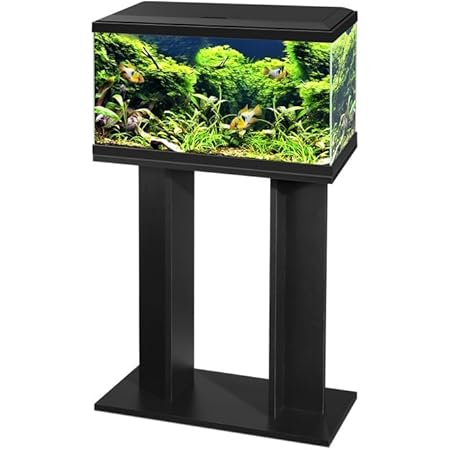 Interpet Fish Pod Glass Aquarium Fish Tank, 64L, with Bright White ...