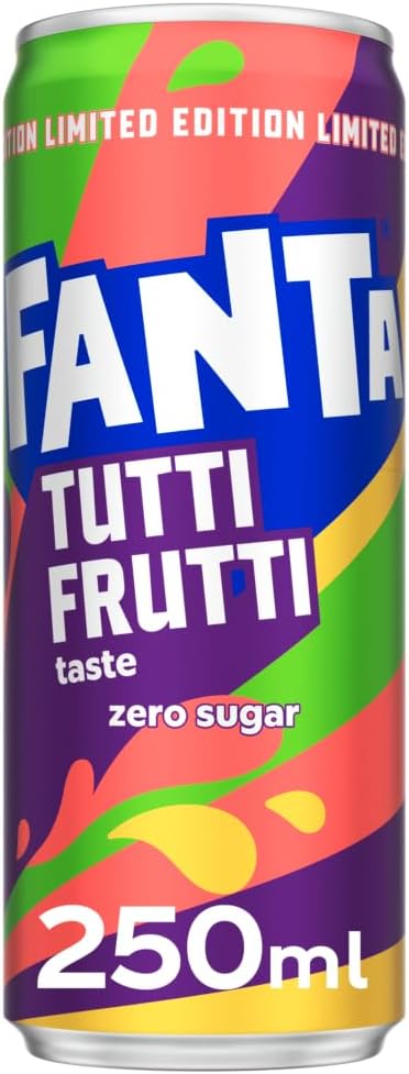 Fanta Tutti Frutti Zero Sugar, 250ml : Amazon.co.uk: Grocery