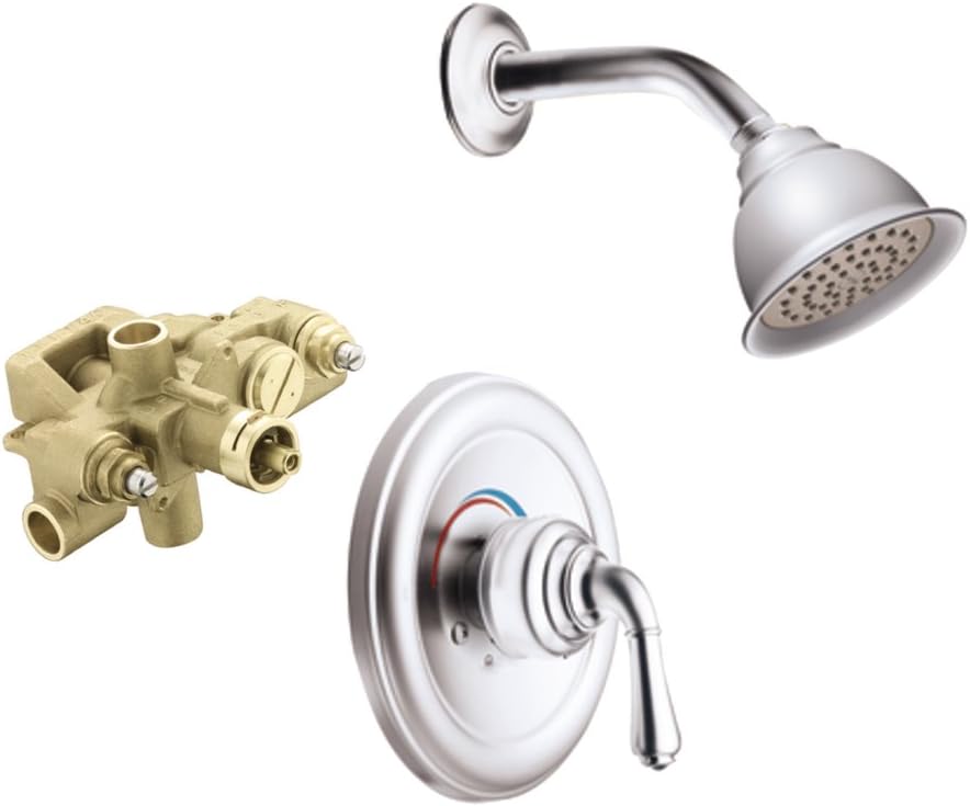 Moen T3124PM-3570 Monticello Moentrol Shower Trim Kit with Lever Handle ...