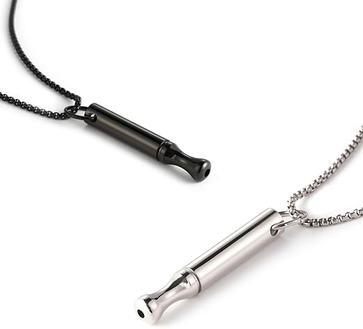 Amazon.com: 2Pcs Breathing Necklace for Anxiety Relief Breathlink Quit ...