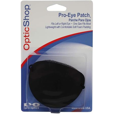 Amazon.com: Vinyl Eye Patch with Elastic Band Black Large Semi-Rigid ...