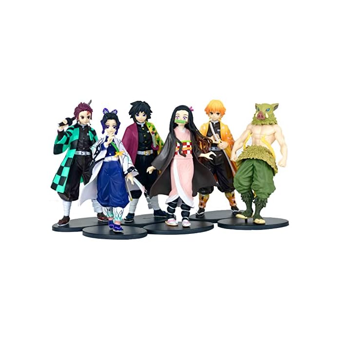 Buy 6 Piece Set of Demon Slayer Figures , 6.3 inch Demon Slayer Doll ...