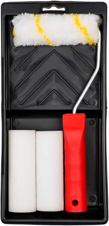 Invero 5 Piece Mini Paint Roller Set - Includes 4-Inch Mini Paint ...