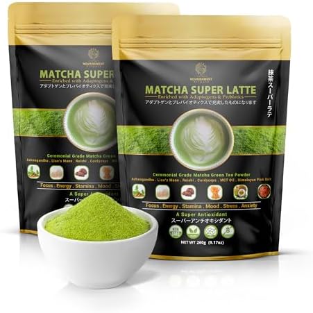 Jibby Matcha Coffee JIBBY Mushroom Matcha Latte - Ceremonial Grade With ...