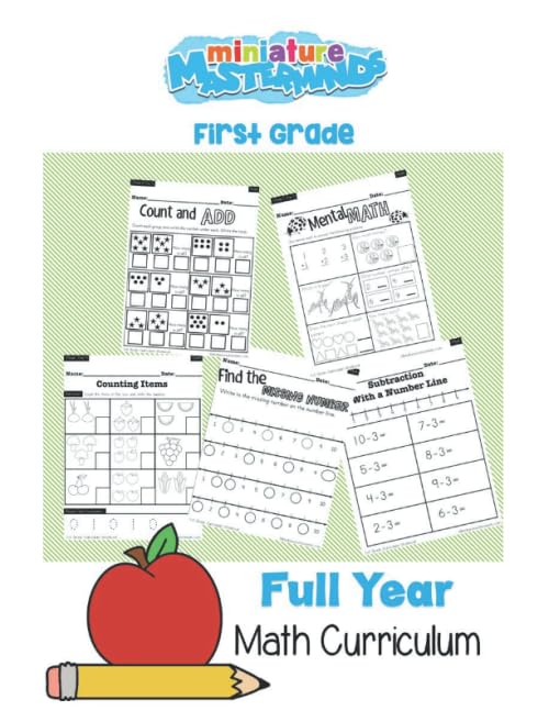 Miniature Masterminds First Grade Full Year Math Work Book: Mellon ...