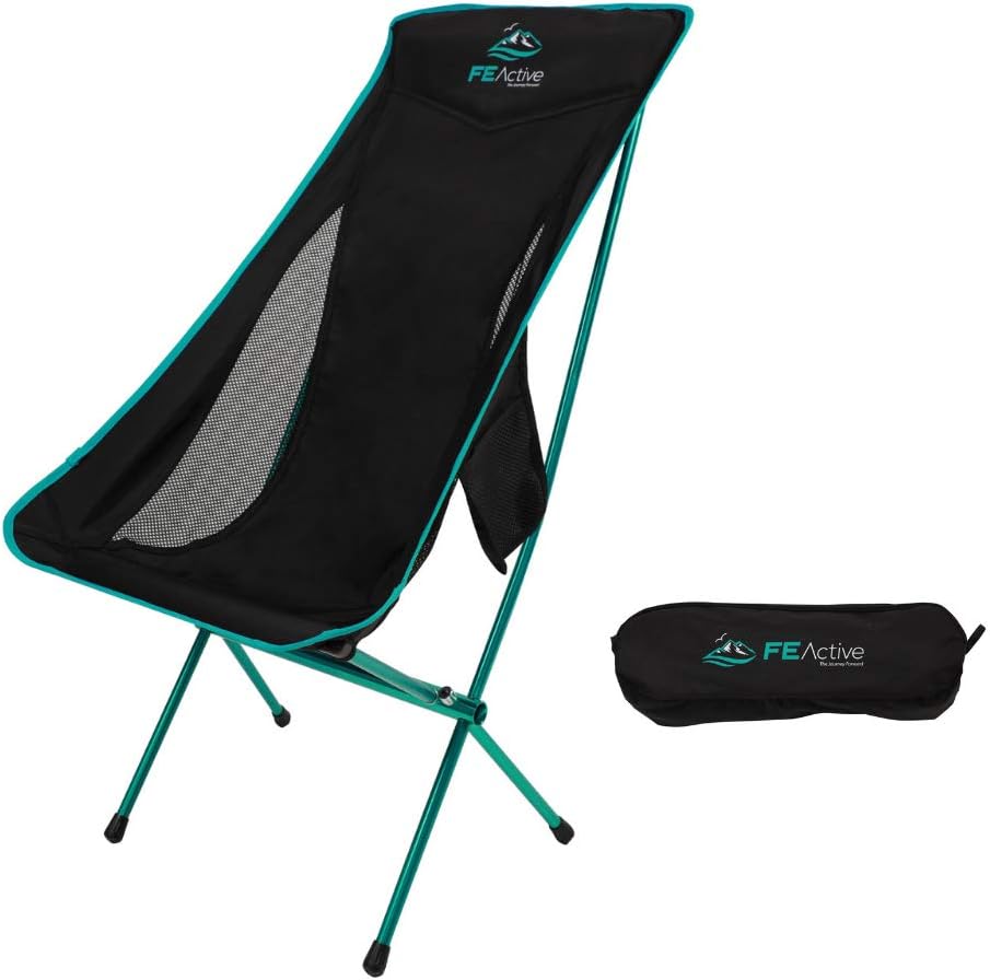 Amazon.com: FE Active Folding Camping Chair - Extra Long Portable ...