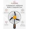 Buy Almonard 18" (450Mm) Mark-Ii Pedestal Fan - High Speed Stand Fan ...