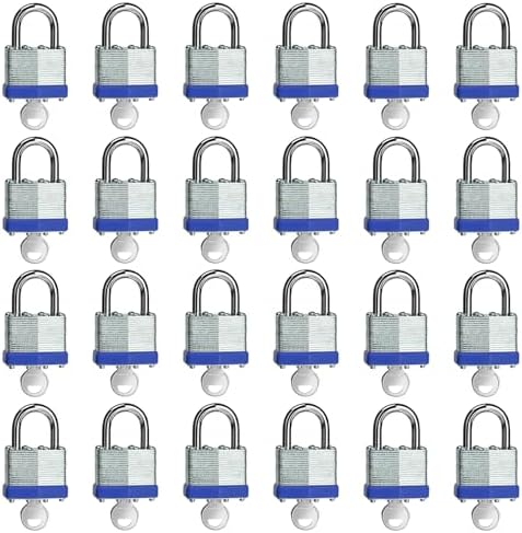 Laminated keyed Padlock (1-9/16", 40mm), keyed Alike Locks,Blue Hoop ...