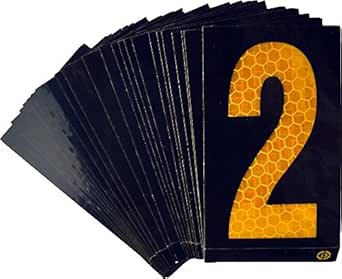 Amazon.com: LEM Products, Inc. Prismatic Reflective Numbers & Letters ...