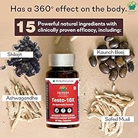 Buy Pavanam Ayurveda Testo 10X For Men With 15 Natural Herbs, Pure ...