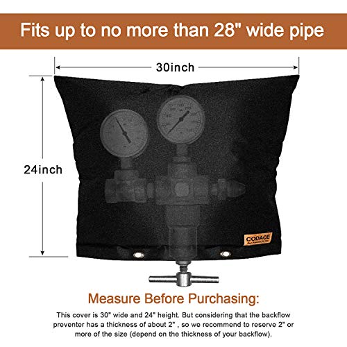 Snapklik.com : Backflow Valve Preventer Cover Insulation Pouch, Pipe ...