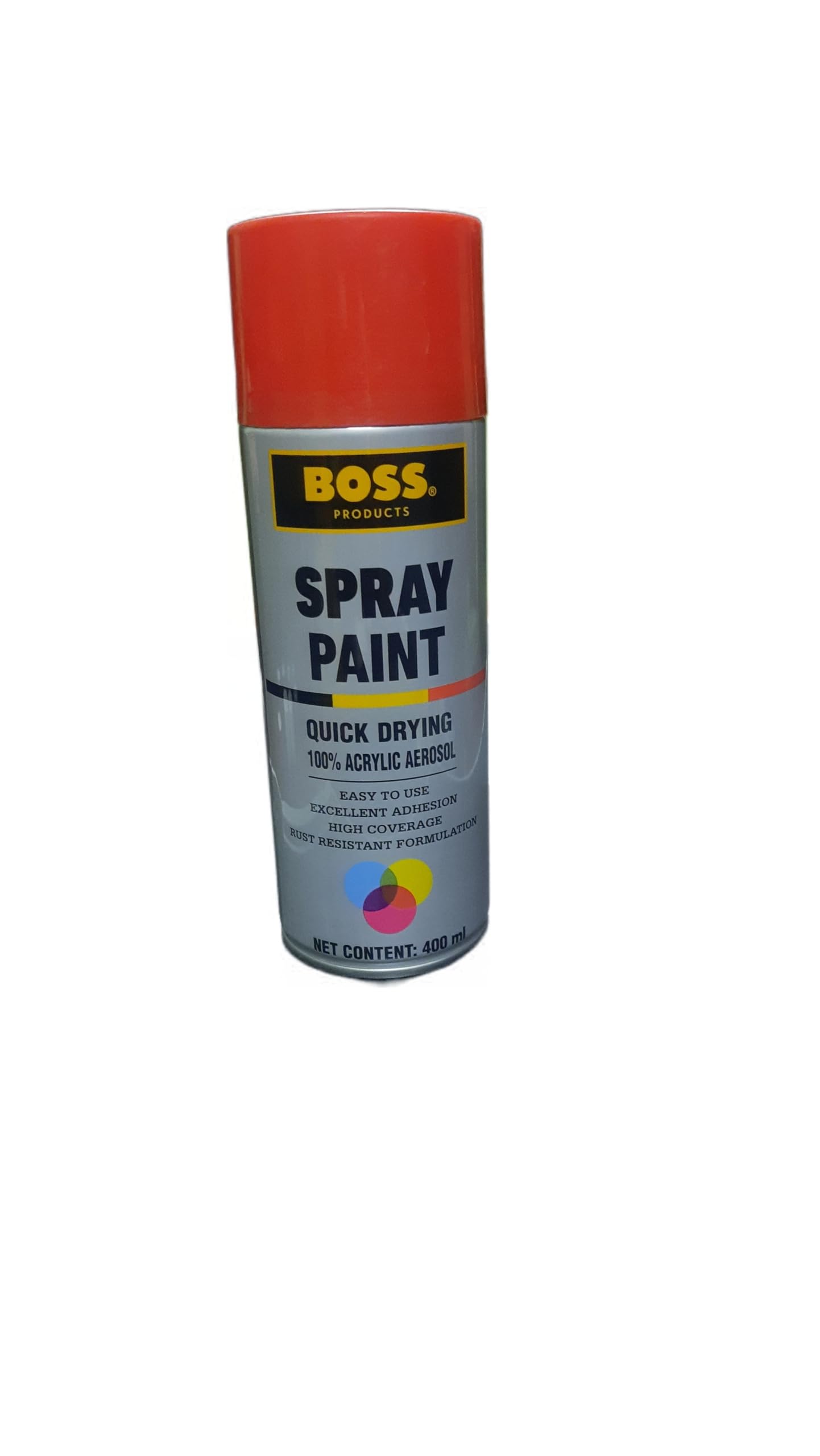 Boss Acrylic Aerosol Spray Paint 400ml (Red) : Amazon.in: Home Improvement