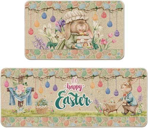 Amazon.com: notepure Easter Kitchen Decor, Easter Kitchen Rugs and Mats ...