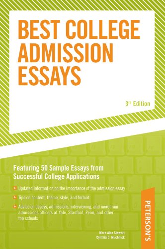 Best College Admission Essays: Stewart, Mark Alan, Muchnick, Cynthia C ...