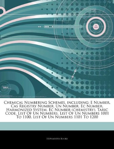 Amazon | Articles on Chemical Numbering Schemes, Including: E Number ...