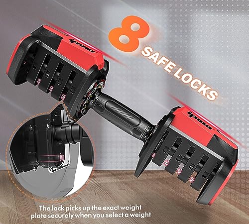 Snapklik.com : IPOW 3-in-1 Adjustable Dumbbell Set 40lbs