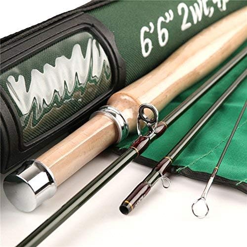 Amazon.com : FullMoon Outfitters 6’6” 2wt. 4-pc Fly Rod from FMO Travel ...