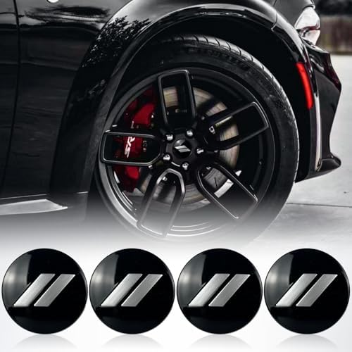 Amazon.com: INUBOXES 63mm=2.5 inches-Slash Wheel Center Cap Covers Hub ...