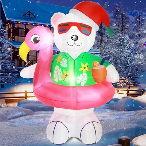 Amazon.com: Wabolay Christmas Inflatable Santa Claus Outdoor ...