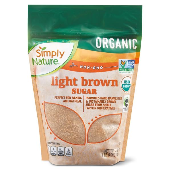 Amazon.com: Simply Nature Organic Brown Sugar - 24 oz : Grocery ...