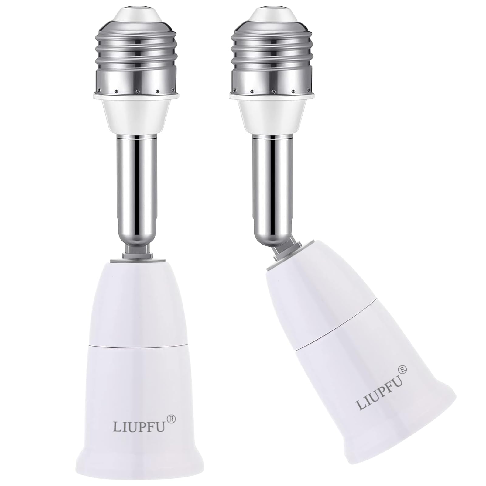 Light Socket Extender, E26 / E27 Light Bulb Extension Socket, 90 Degree ...