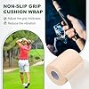 Badminton Cushion Wrap, Red Shock Absorbing Grip Tape for Racket Handle ...