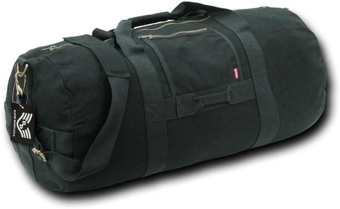 Amazon.com: Rapiddominance Side Zip Duffle Bag, Black, Medium ...
